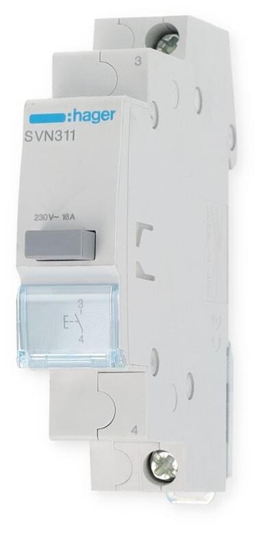 Hager SVN311 Taster 16A 1 Schließer 230V AC 1PLE Elektroshop Wagner