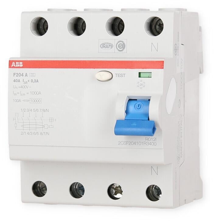 ABB F204A-40/0,3 FI-Schalter 4pol. 40/0,3A, Typ A (2CSF204101R3400 ...