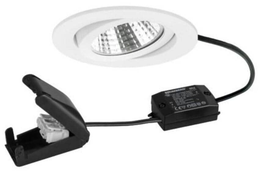 Brumberg BB03 LED-Einbaustrahlerset mit LED-Modul, Konverter schaltbar ...