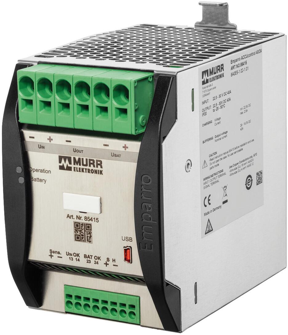 Murr 85415 Emparro ACCUcontrol USV-Modul, 24VDC, 24VDC/40A Elektroshop ...