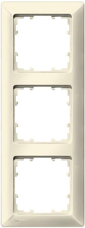Siemens DELTA line Rahmen 3fach, 222x80mm, elektroweiß (5TG25830 ...