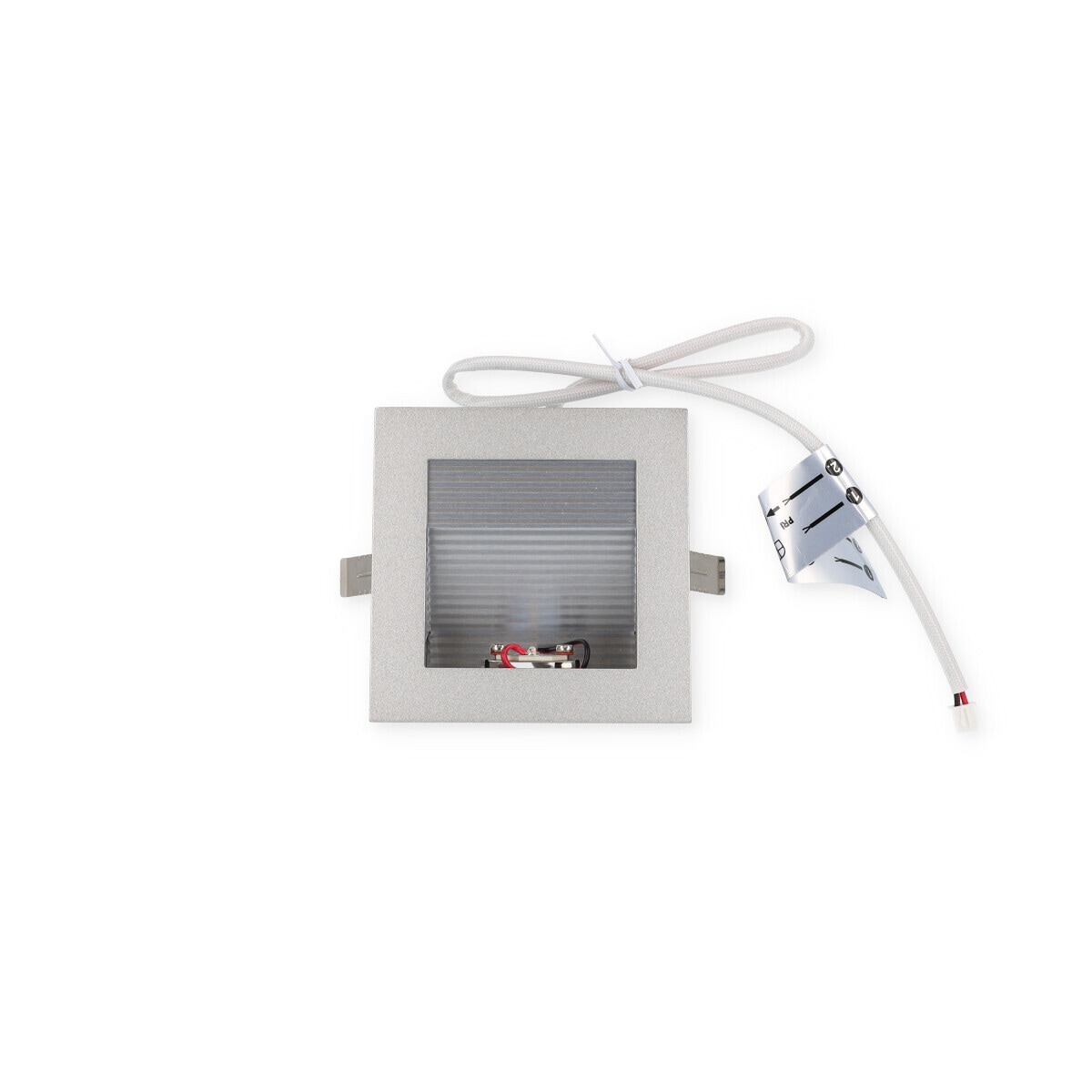 SLV FRAME CURVE LED Einbauleuchte, 3000K, eckig, silbergrau, inkl ...