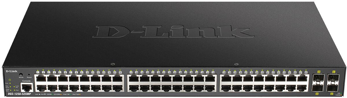 D-Link DGS-1250-52XMP/E Gigabit Smart Managed Switches mit 10G Uplinks Elektroshop Wagner
