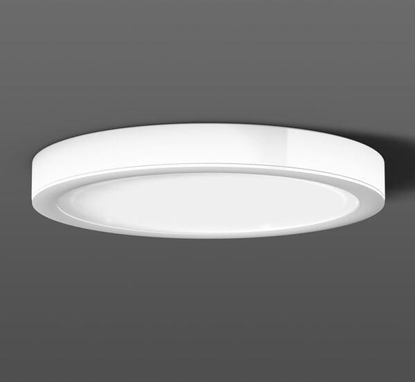 RZB Aufputzbefestigungszubehör, Decke/Wand, Metall verzinkt, ø500mm, leuchtenweiß (982181.002 ...