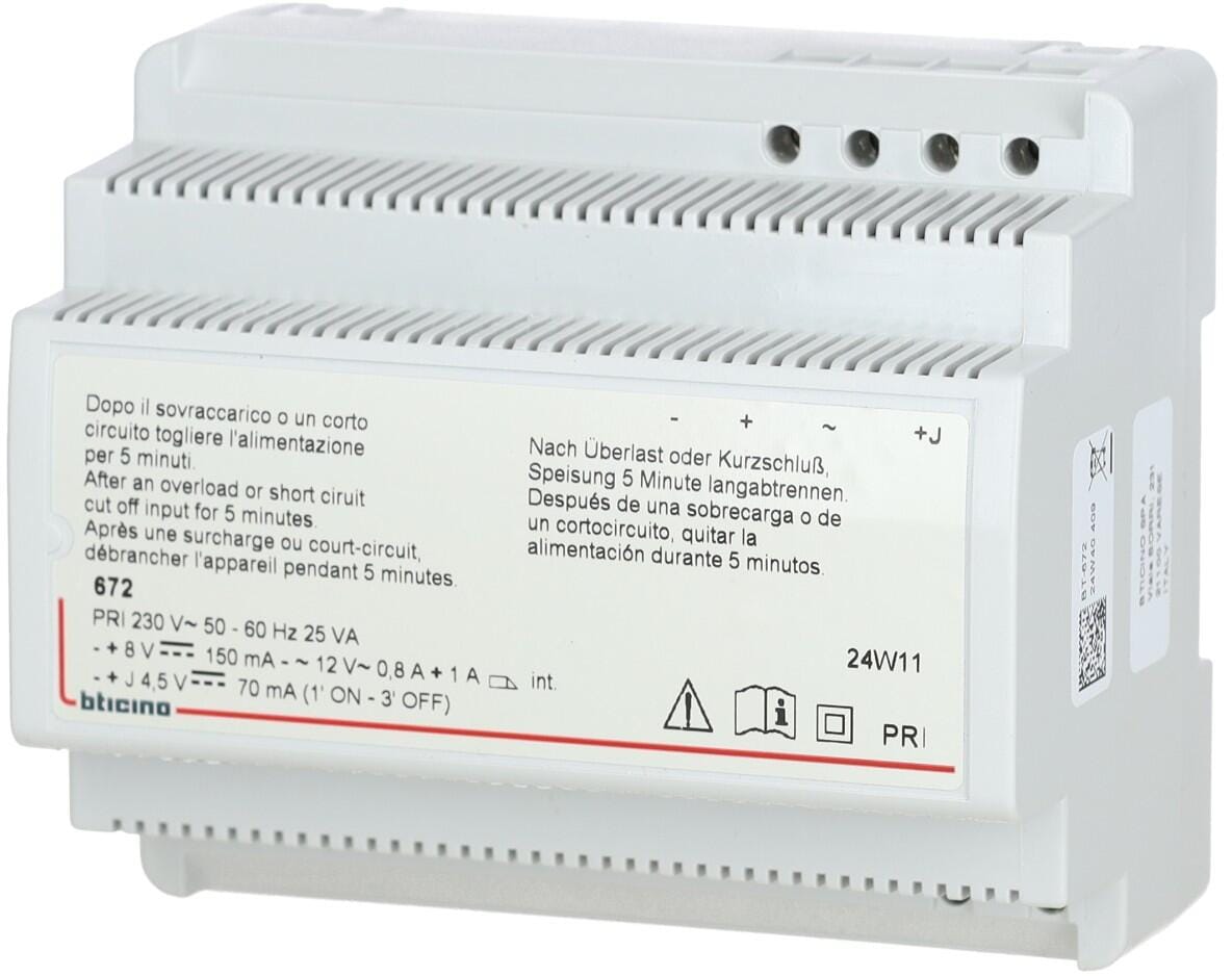 Legrand BTicino 672 Netzgerät Mehrdraht für Altsystem TERRANEO 6TE DIN ...
