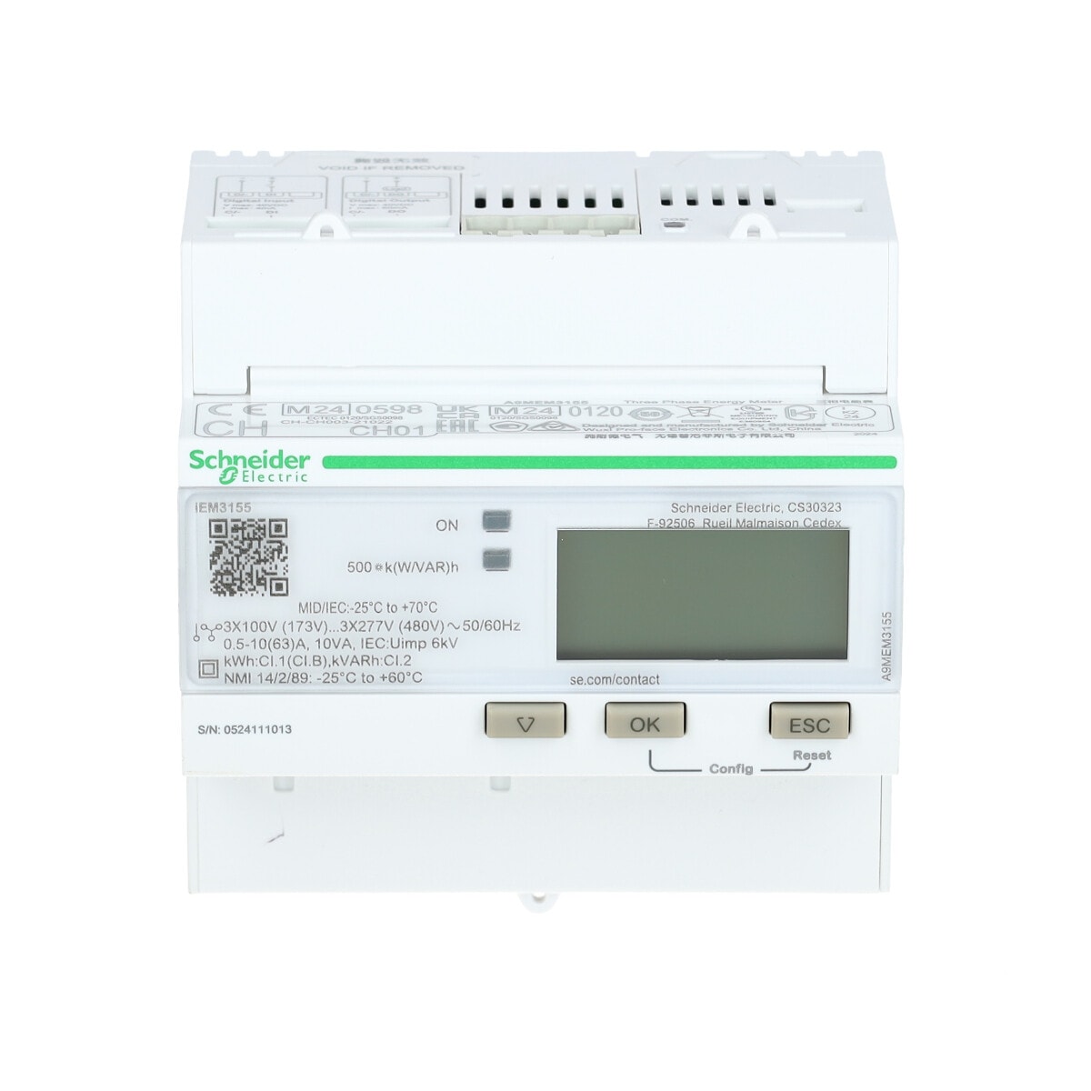 Schneider Electric iEM3155 Energiezähler 3-phasig, 63A, erweiterte ...