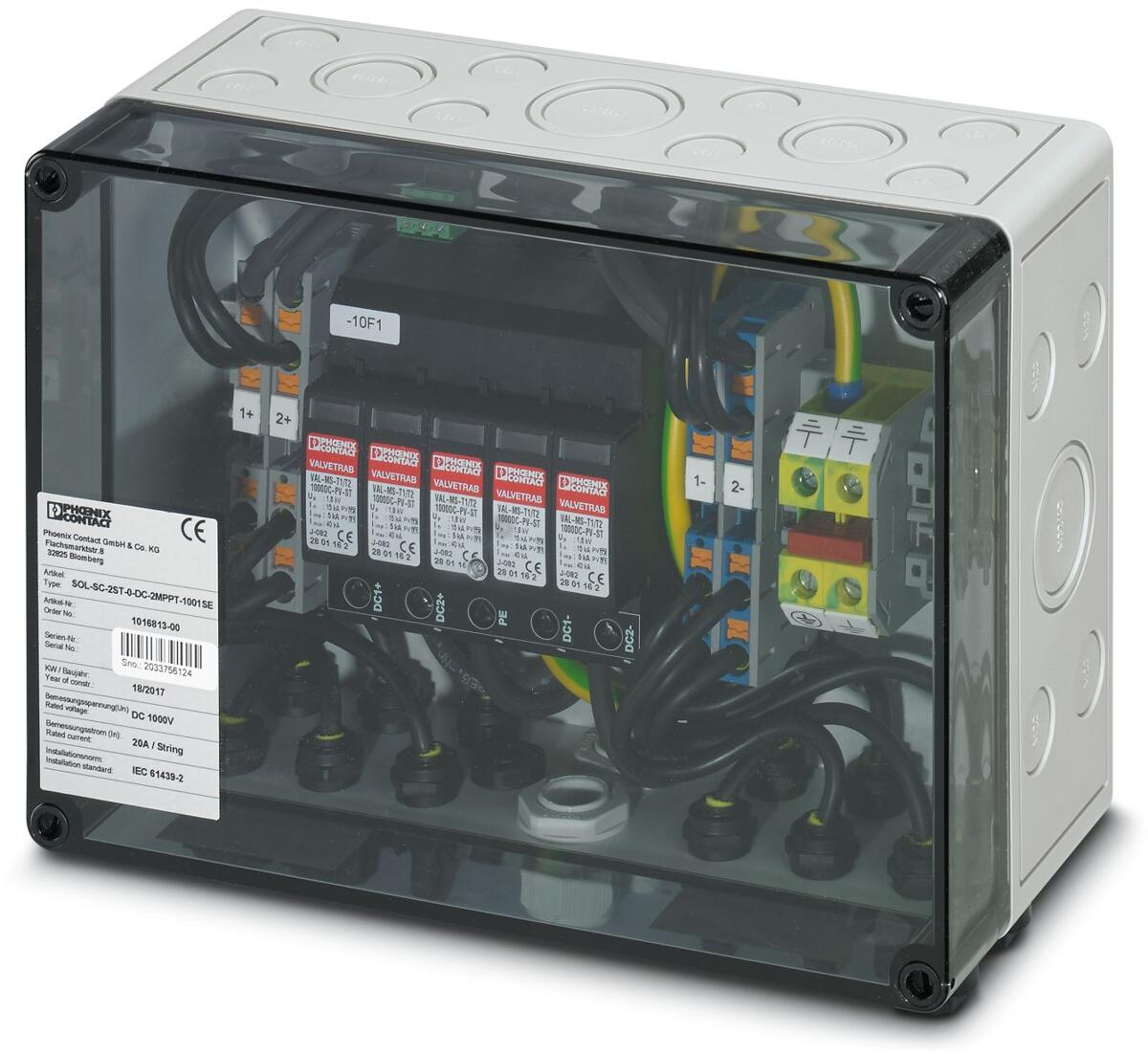 Phoenix Contact Generatoranschlusskasten - SOL-SC-2ST-0-DC-2MPPT-1001SE (1016813) Elektroshop Wagner