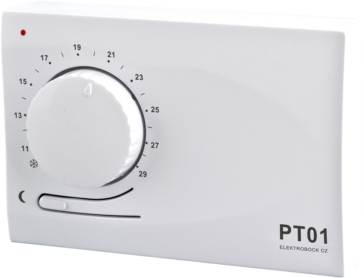 Elektrobock PT01 Raumthermostat, Weiß Elektroshop Wagner