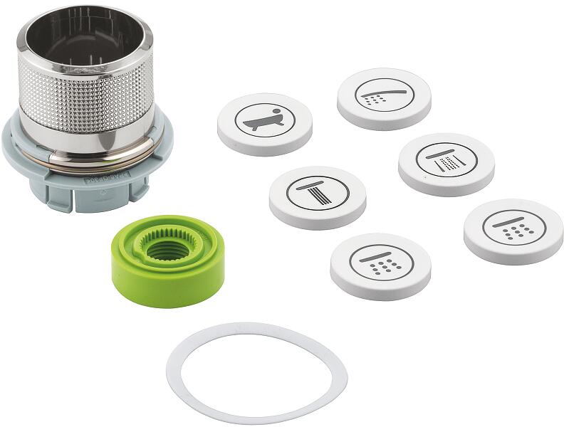 GROHE Druckknopfbetätigung, supersteel (48361DC0) Elektroshop Wagner