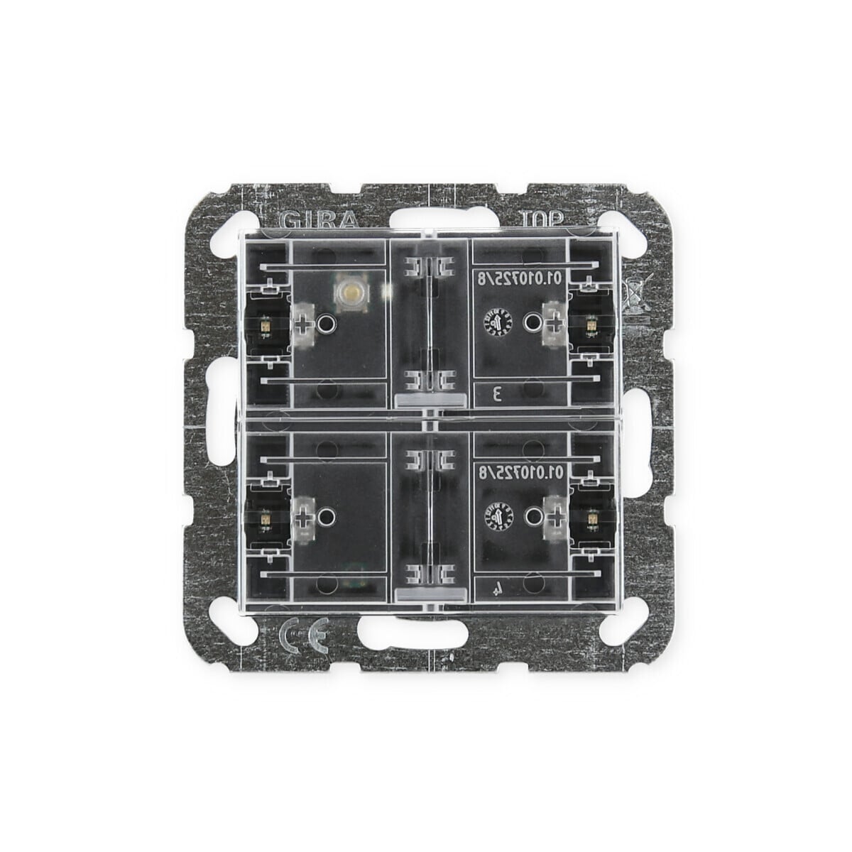 Gira 504200 Tastsensor 4 Komfort 2fach für KNX System 55, mit ...