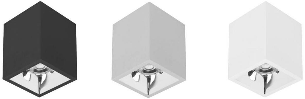 Brumberg APOLLO MIDI LED-Anbaudownlight, 14,5 W, 55°, Reflektor silber ...