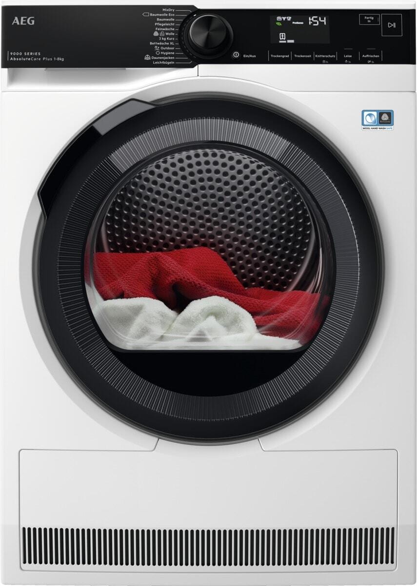 AEG TR9T75680 8kg A+++ Wärmepumpentrockner, 59,6 cm breit, SensiDry ...