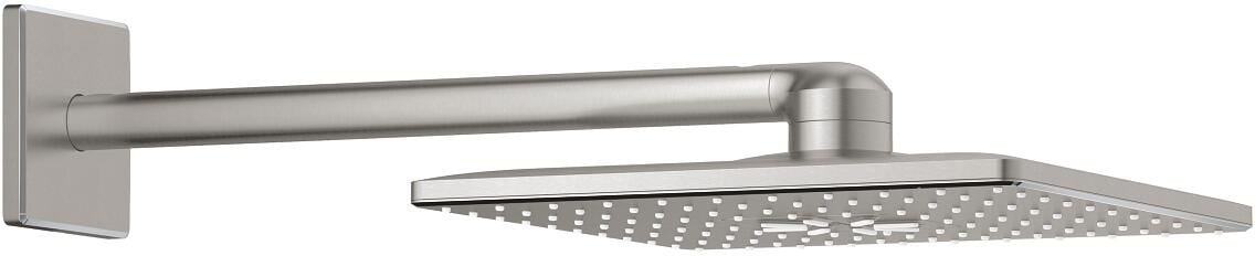 GROHE Rainshower Smartactive 310 Cube Kopfbrauseset, 430mm, 2 Strahlarten, supersteel (26479DC0 ...