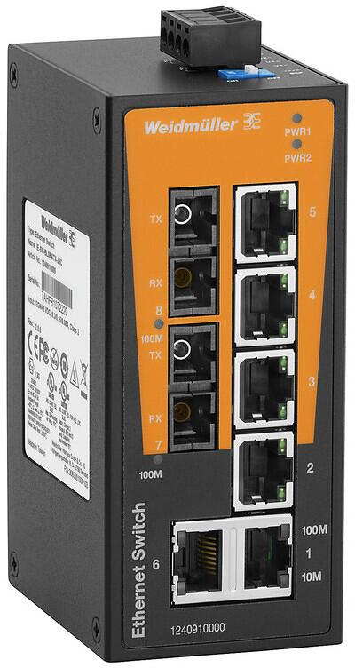 Weidmüller IE-SW-BL08-6TX-2SCS Netzwerk Switch, unmanaged, Fast ...