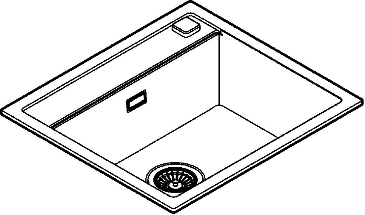 GROHE K700 Kompositküchenspüle, Einzelbecken, keine Abtropffläche, mit ...