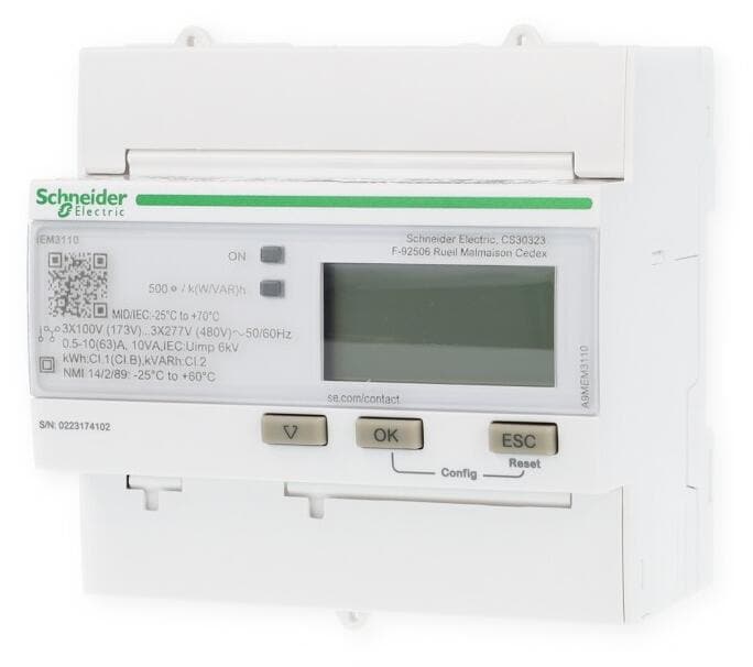Schneider Electronic A9MEM3110 Energiezähler, 3-phasig, 63A, mit ...