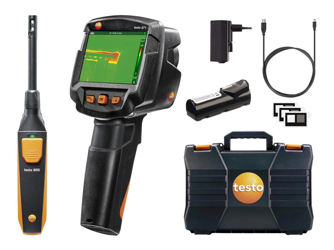 Testo 871s Baudiagnose-Set Smartes Schimmel-Set (0560 8717) Elektroshop ...