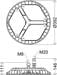 Schuch TRIANO disc 3430 L300B D 840 LED-Hallenleuchte, 195W, 30000lm ...