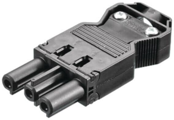 Bachmann Gerätekupplung GST18/3, schwarz (375.505) Elektroshop Wagner