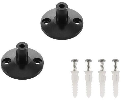 SLV Wandhalter für TENSEO Niedervolt-Seilsystem, kurz, schwarz, 2 Stück ...