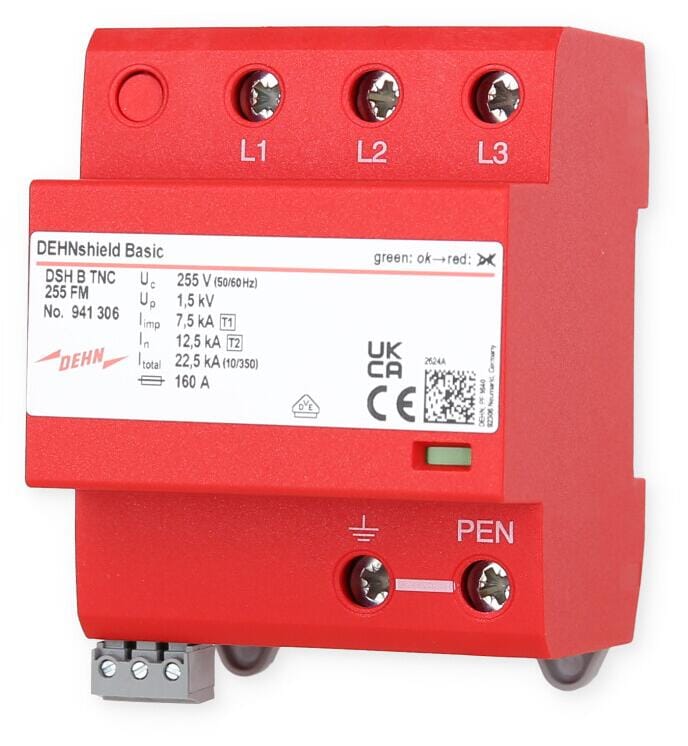 Dehn DSH B TNC 255 FM Kombi-Ableiter, 3-polig, Typ 1+2 (941306) Elektroshop Wagner