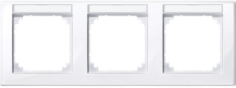 Merten 471325 Rahmen, System M-Smart, 3fach mit Beschriftungsträger ...
