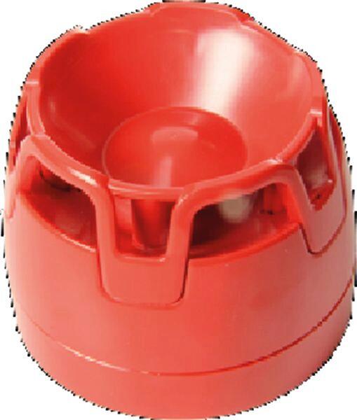 Integral akustischer Signalgeber, rot (100 302-004) Elektroshop Wagner