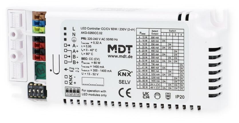 MDT AKD-0260CC.02 LED Controller 2-Kanal Elektroshop Wagner