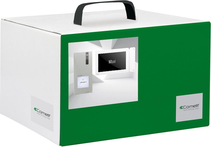 Comelit 8461X Einfamilienhaus-Kit Quadra, 1-4WE, Monitor Maxi, SB2 ...