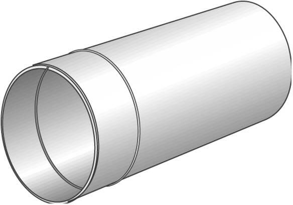 Helios WH 100 Teleskop-Mauerdurchführung DN100, 260-500mm, Kunststoff ...