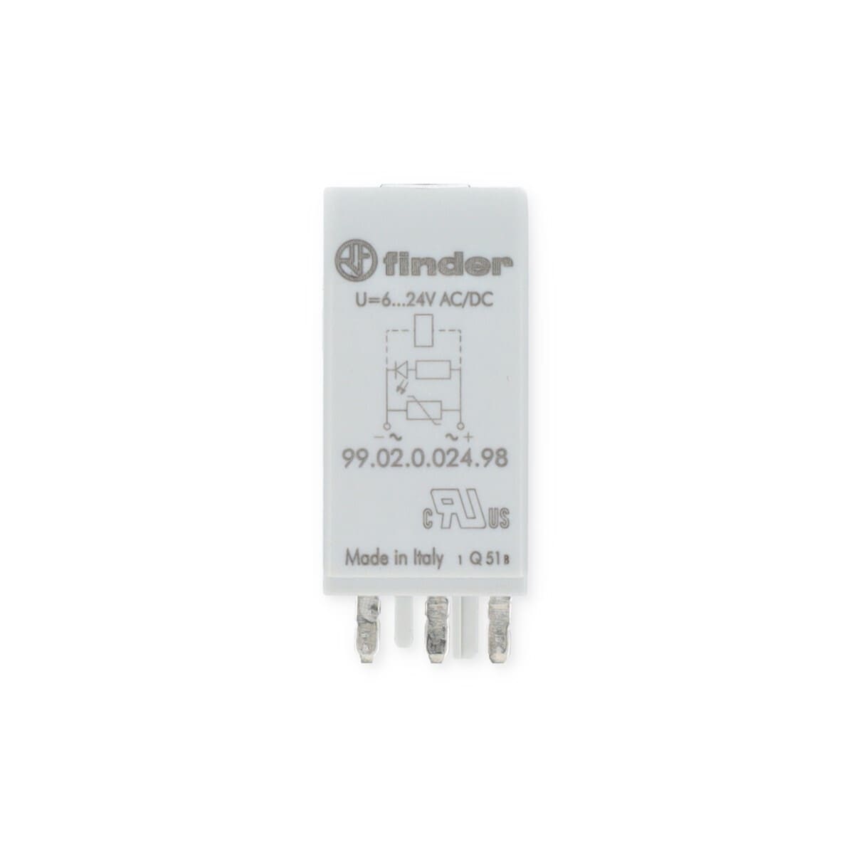 Finder 99.02.0.024.98 EMV-Modul Varistor 6-24VAC/DC (9902002498 ...