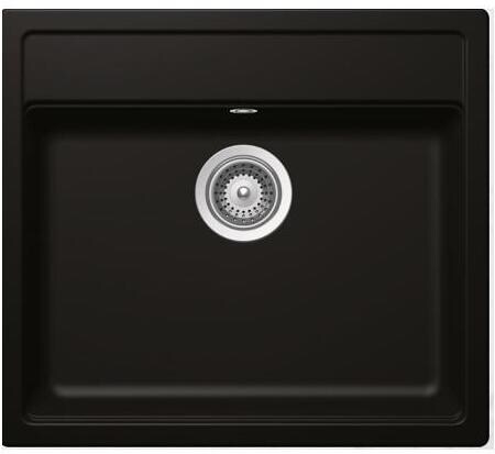 Schock Mono N-100-A Granitspüle mit Ablauffernbedienung, Cristadur Green Line, Einzelbecken, mit ...