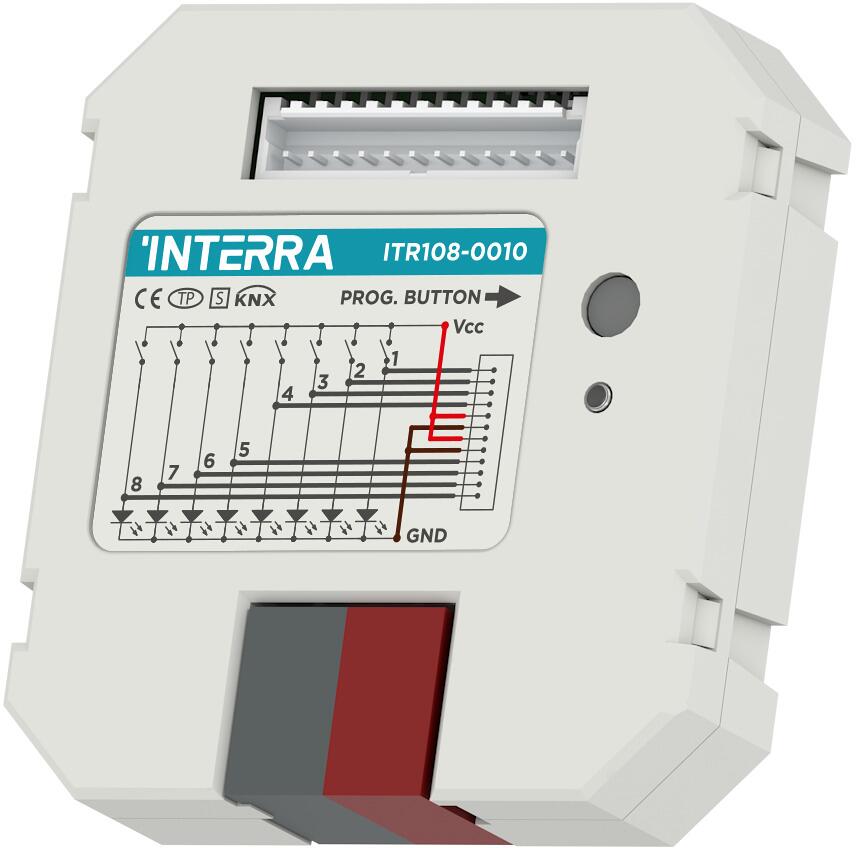 Interra Binäreingang, KNX, 8 Eingänge (ITR108-0010) Elektroshop Wagner