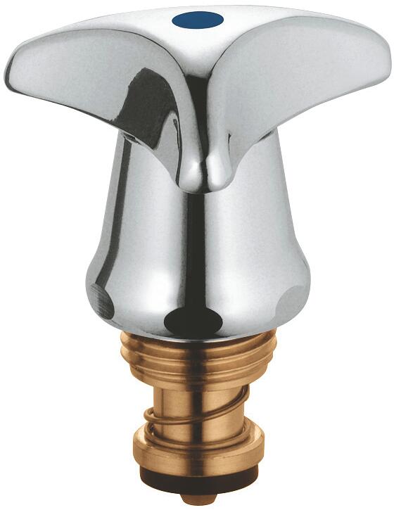 GROHE Oberteil, DN 15, Trecorn-Griff, Markierung blau, mit Fettkammer ...