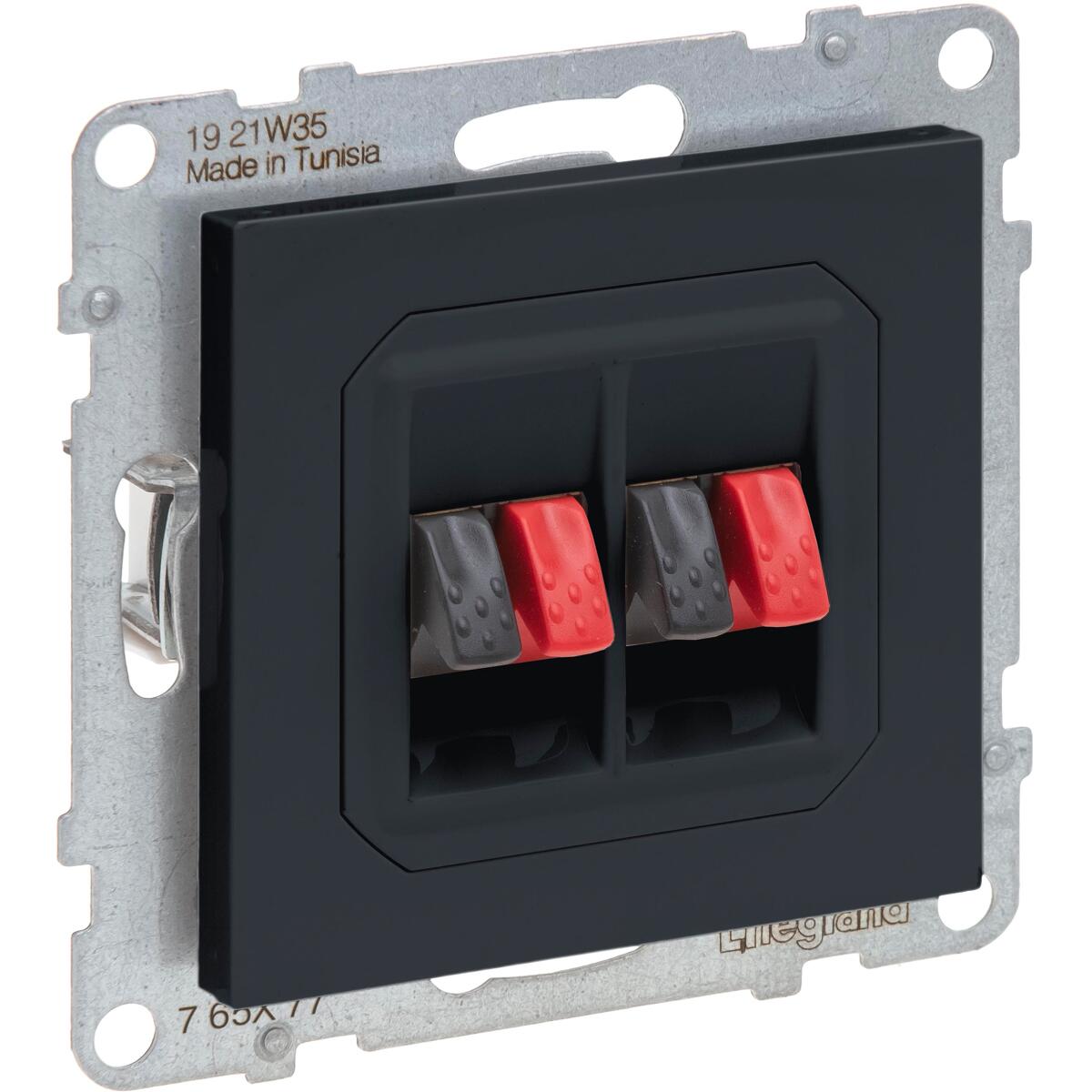 Legrand SEANO Lautsprecher-Anschluss 2-fach mit Federklemmen (Rot ...