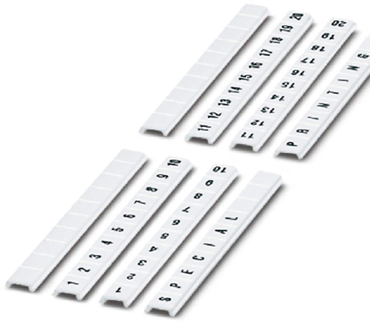 Phoenix Contact Zackband - ZBF 6,LGS, Fortlaufende Zahlen, 21-30, weiß ...