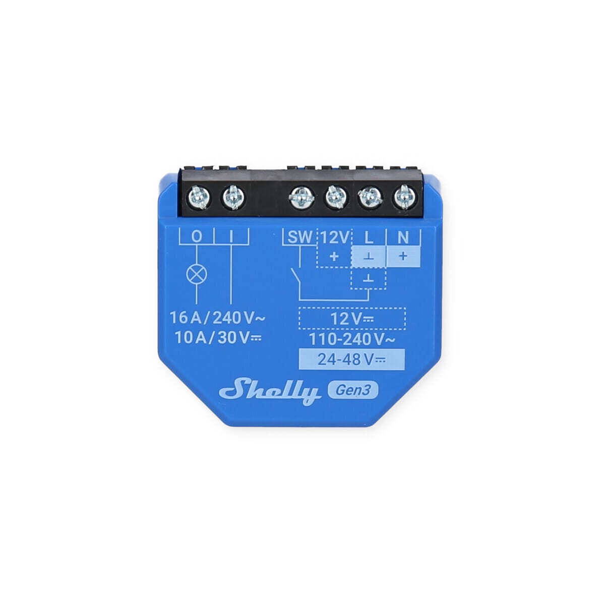 Shelly 1 Gen3 Relais WLAN-gesteuerter Smart-Schalter mit ...