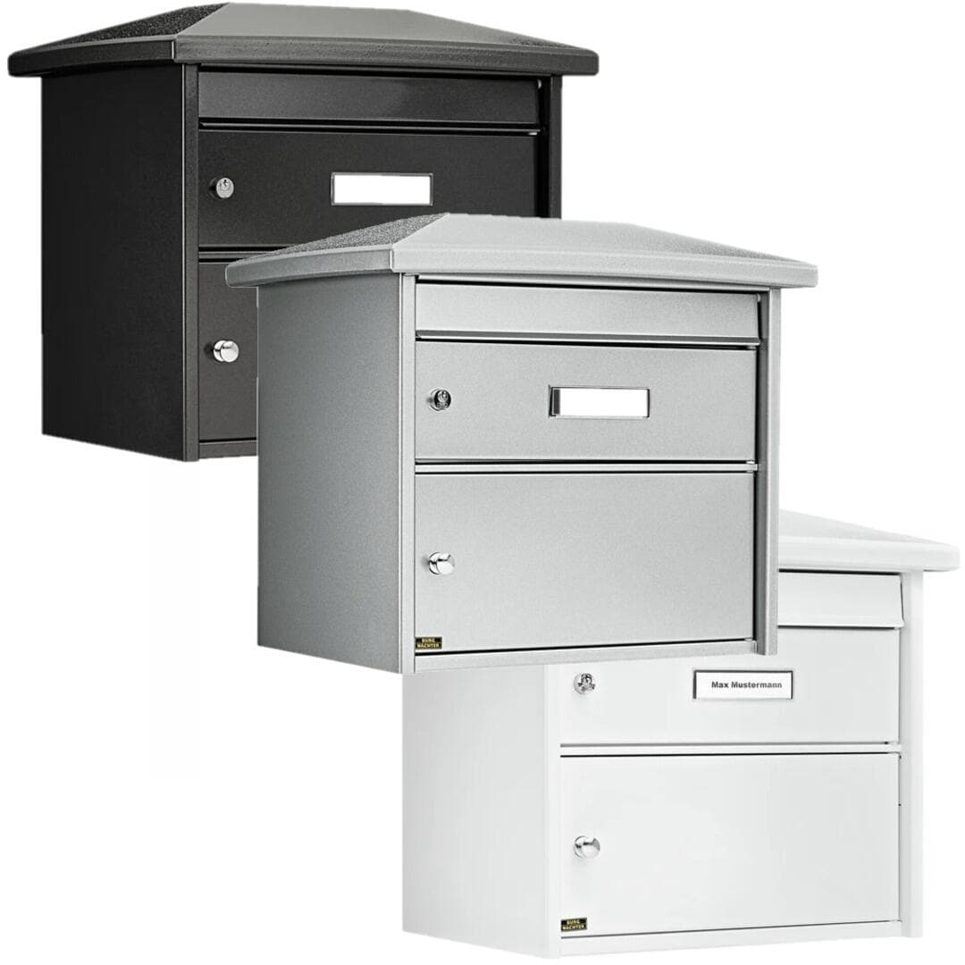 Burg Wächter Europa 732 Großraum-Außenbriefkasten, Komfort-Tiefe ...