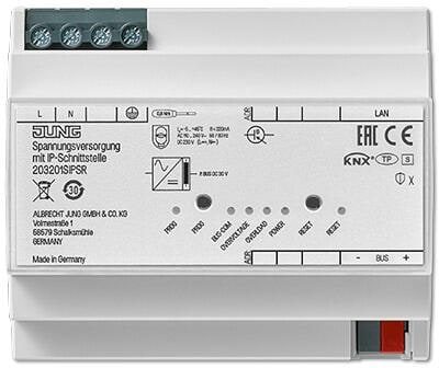 Jung 203201SIPSR KNX Spannungsversorgung, 320 mA, mit IP-Schnittstelle ...